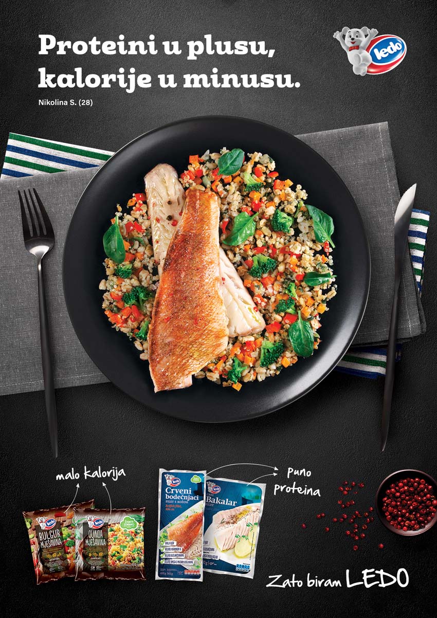 Proteini u plusu, kalorije u minusu uz filet Crvenih bodečnjaka, povrća ...