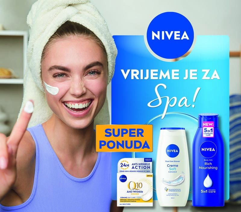 Vrijeme je za SPA uz omiljene NIVEA proizvode po super ponudi!